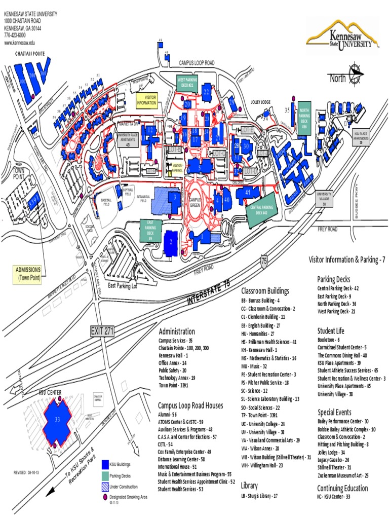 KSU Campus Parking and Building Map | PDF | Sports & Recreation