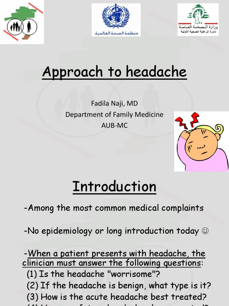Approach to Headache | Headache | Migraine