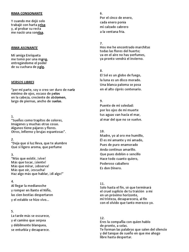 Rima Consonante | PDF
