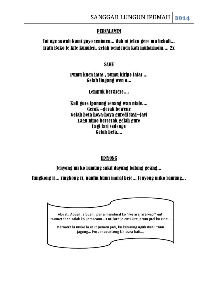 Raom Ilang | PDF | Seni & Disiplin Bahasa | Seni