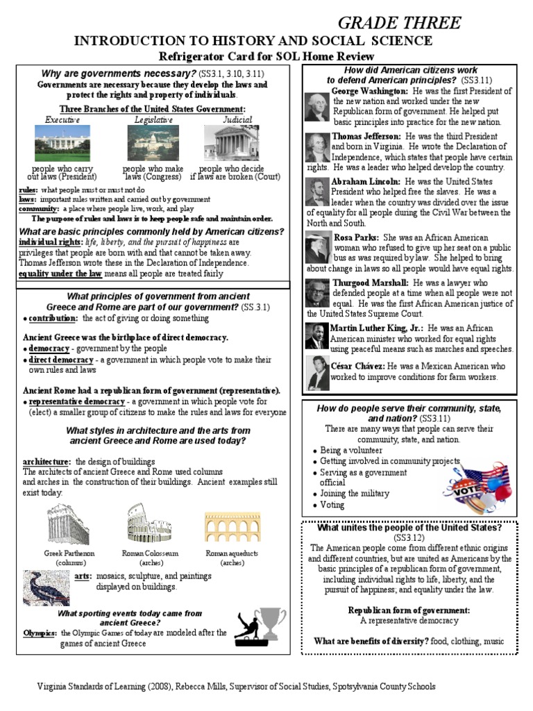 Grade 3 Social Studies Guide | PDF | Exploration | The United States