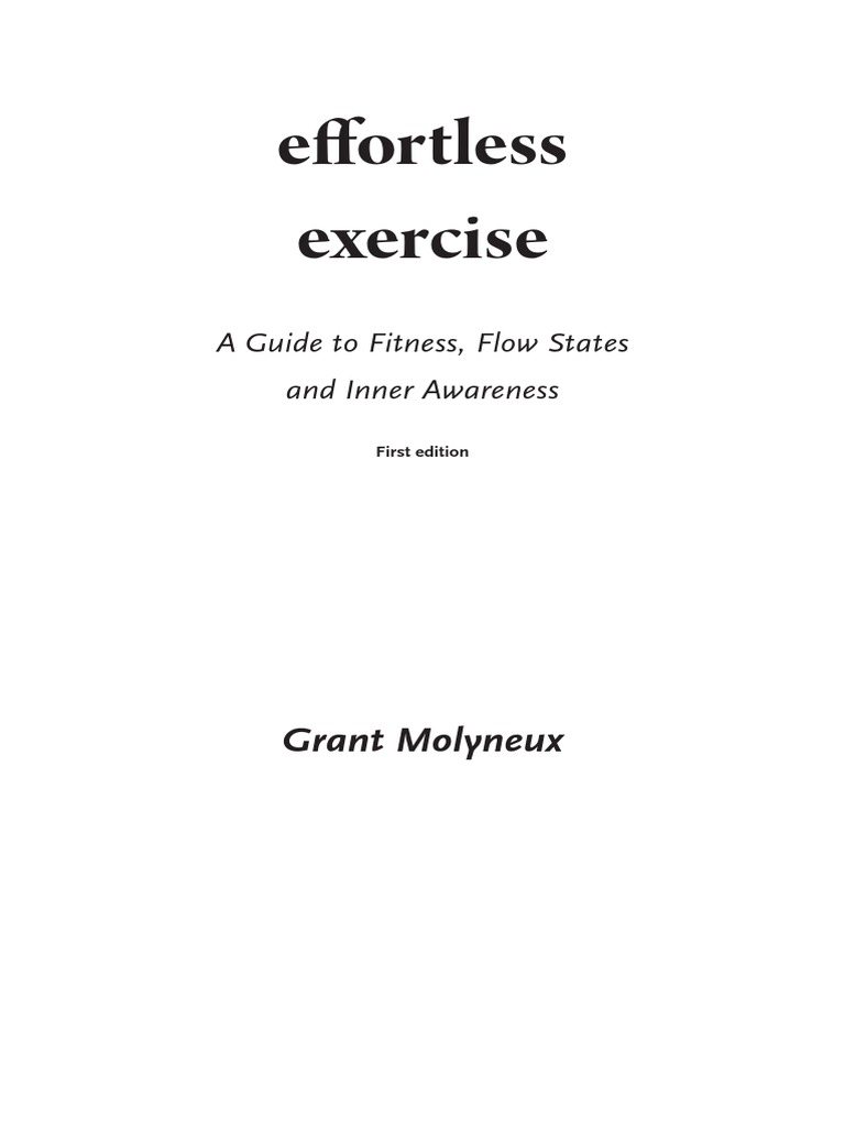 Effortless Exercise | PDF | Physical Exercise | Intuition