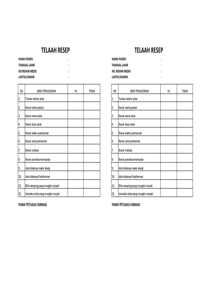 Telaah Resep - Unlocked | PDF