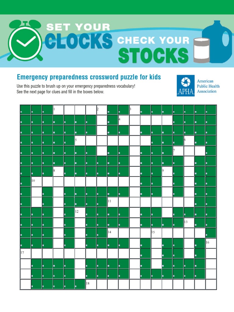 Emergency preparedness puzzles | PDF | Emergency Management | Leisure