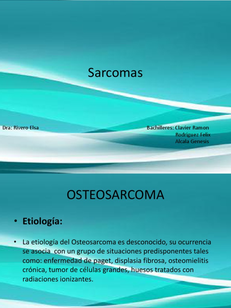 Sarcomas | PDF | Sarcoma | Hueso