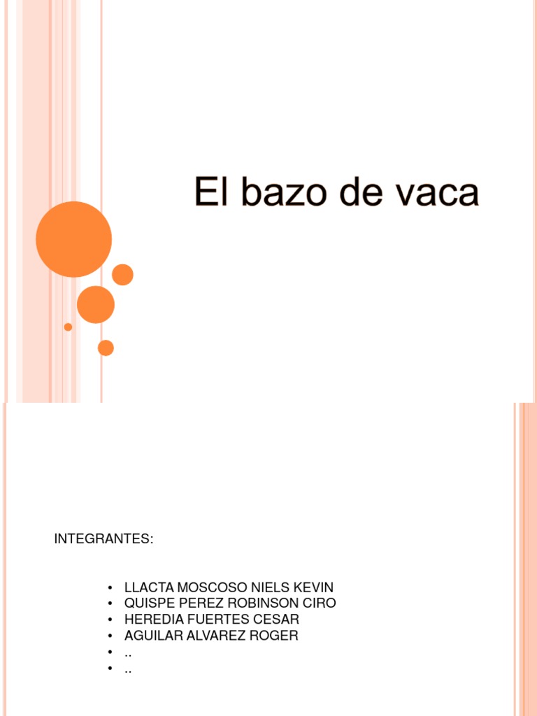 Bazo de Vaca | PDF | Ácido fólico | Dieta y nutrición