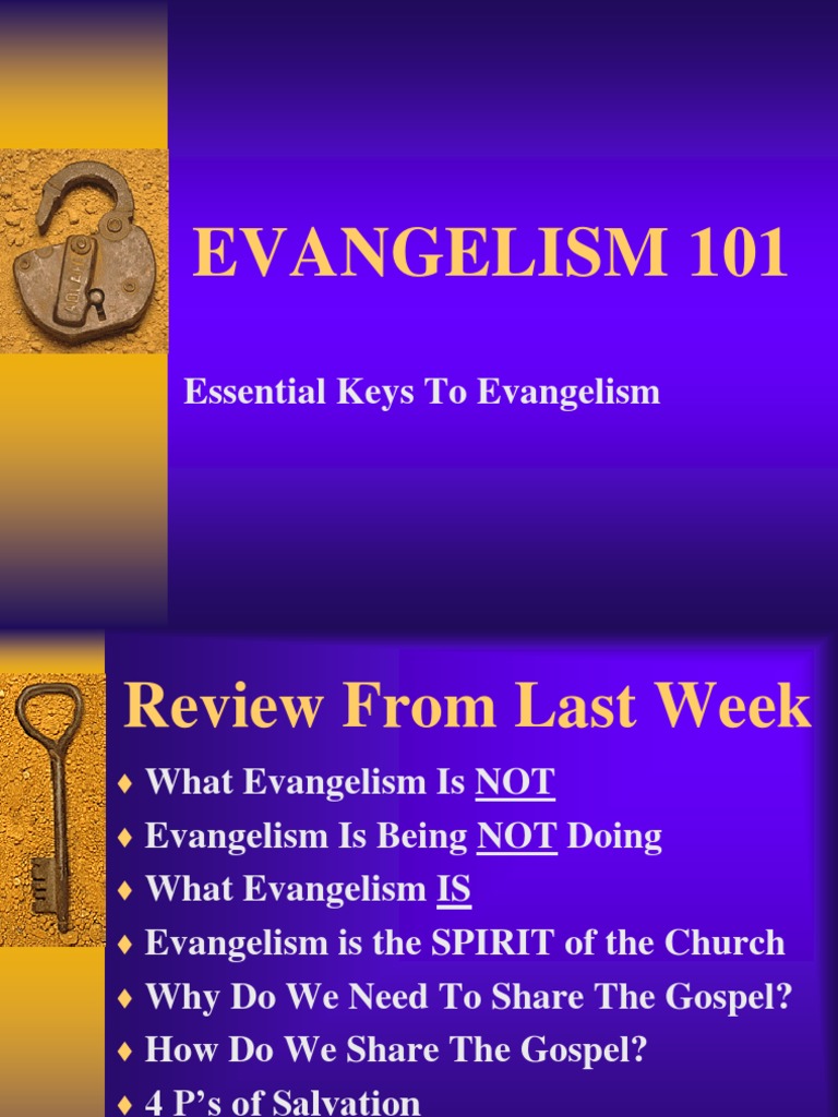 Evangelism 101: Essential Keys To Evangelism | PDF | Great Commission ...