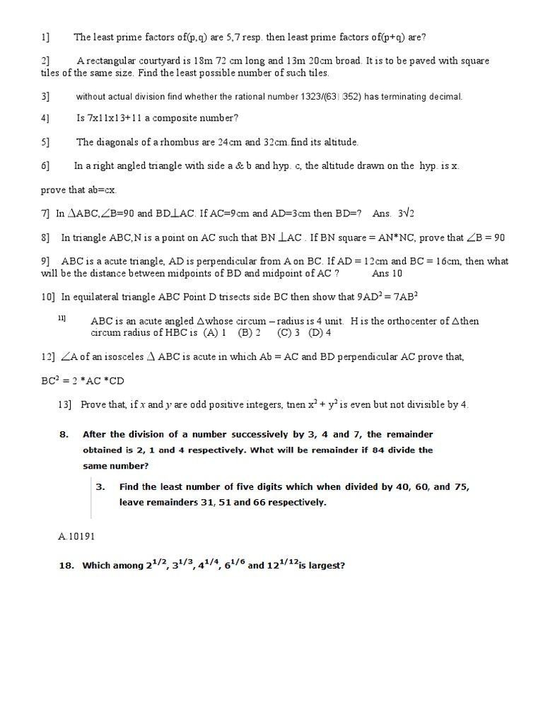 Prime Factorization and Rational Numbers | PDF | Science & Mathematics