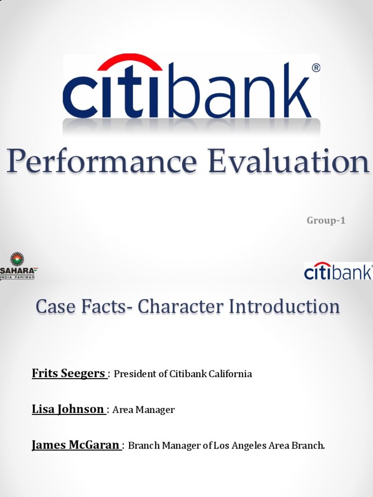 Citibank Case Study Group1 | PDF | Performance Appraisal | Strategic Management