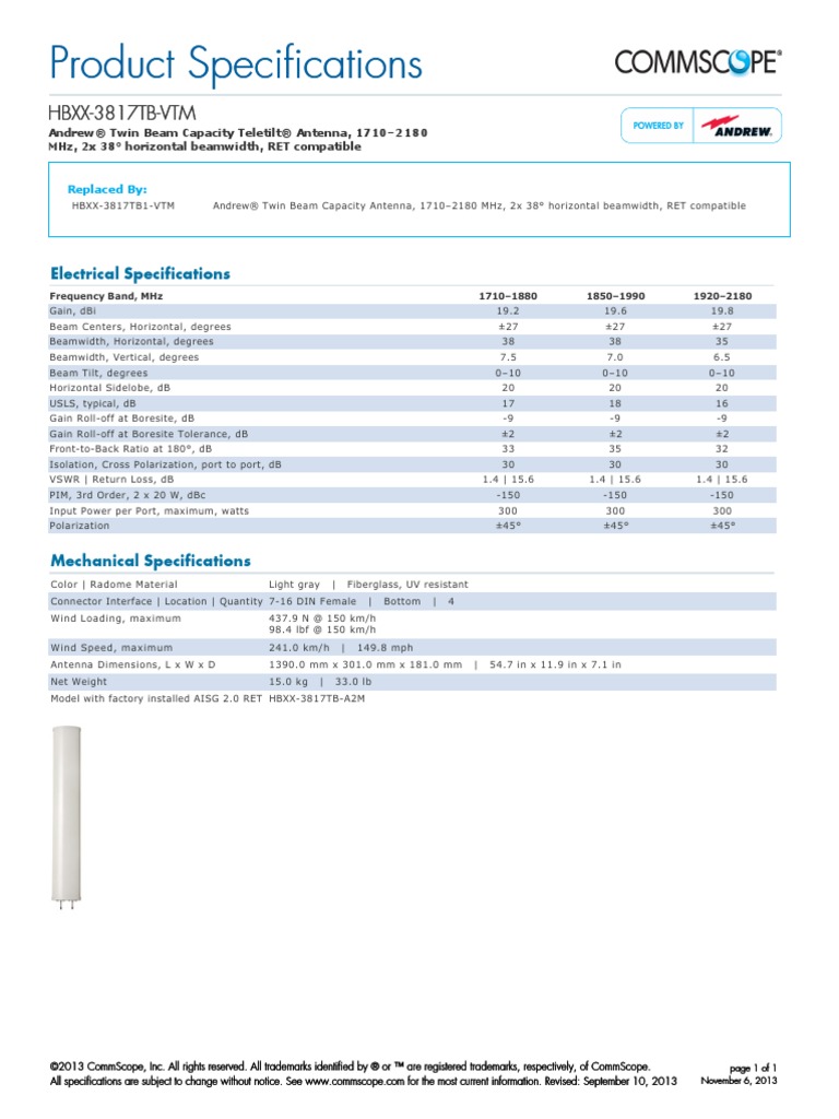 HBXX-3817TB-VTM v1 | PDF