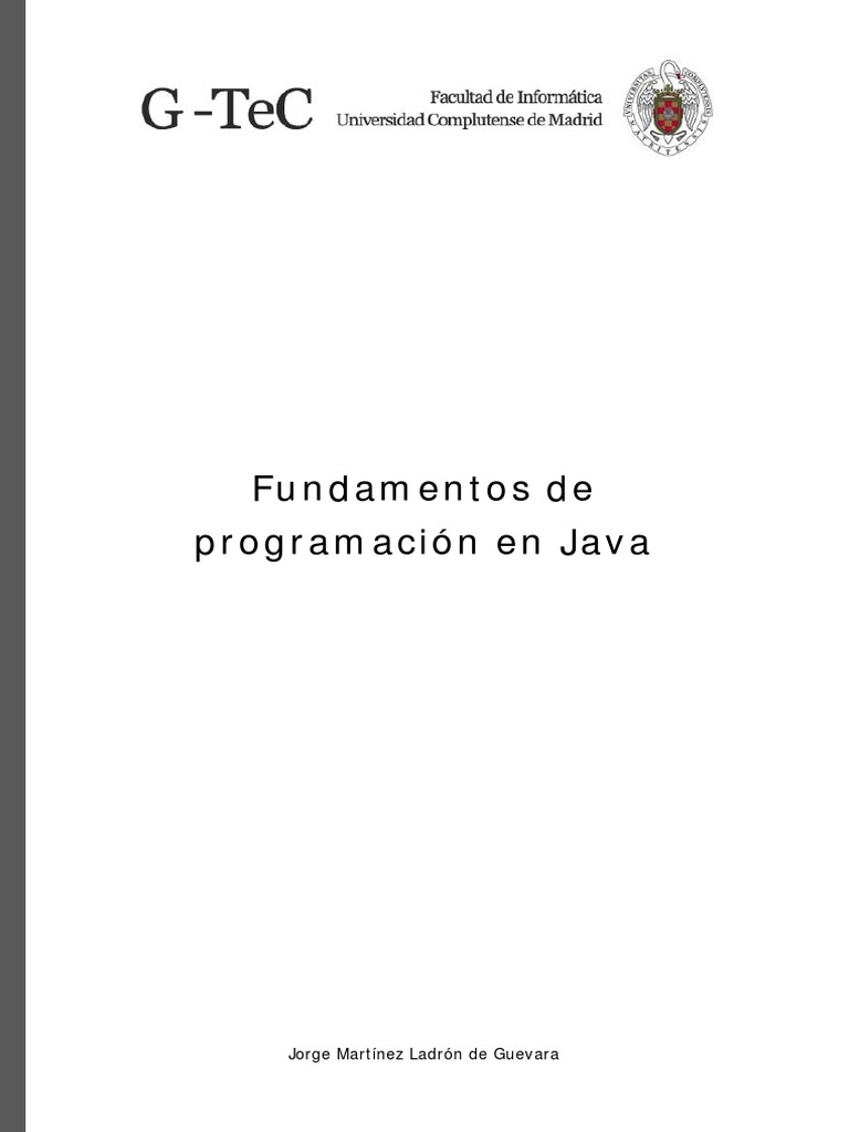Fundamentos Java UCM | PDF