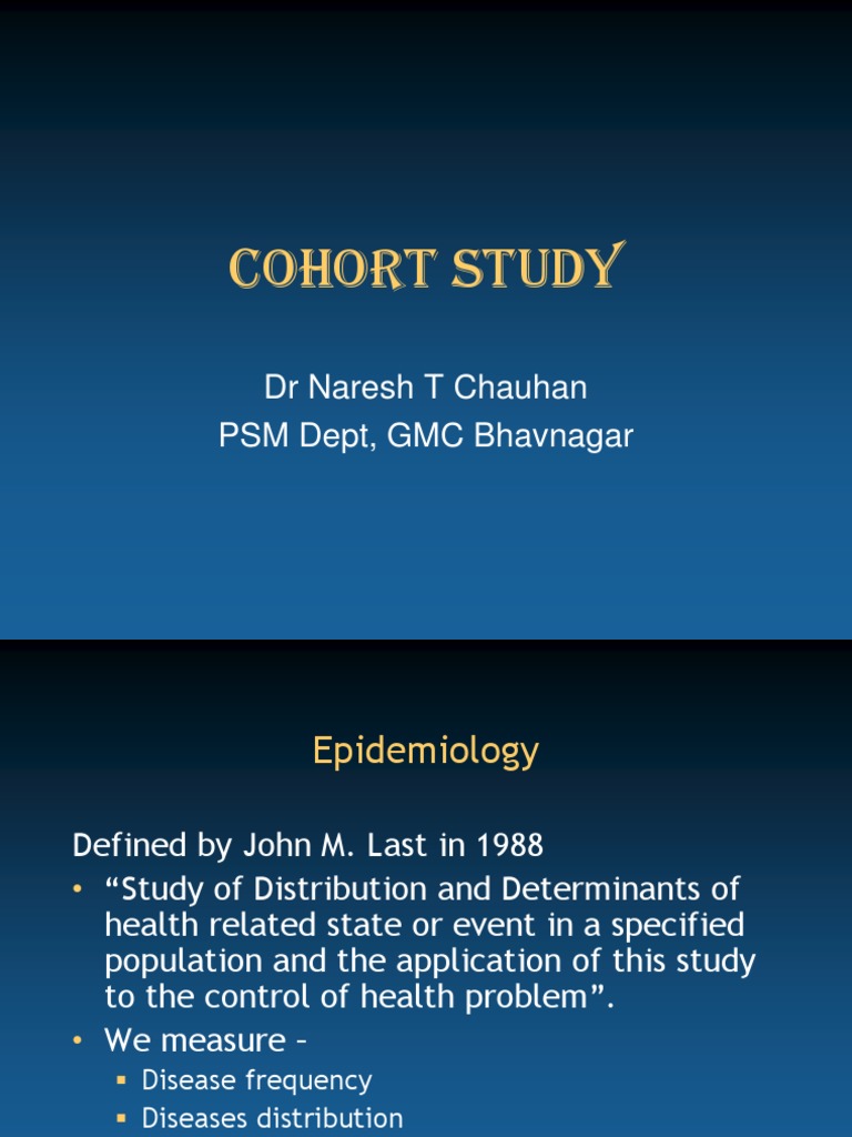 Cohort Study | PDF | Cohort Study | Relative Risk
