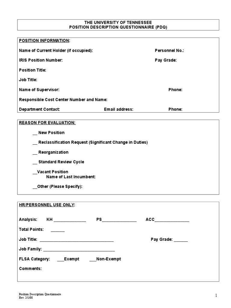 PDQ Form Feb 12008 | PDF | Finger | Eye