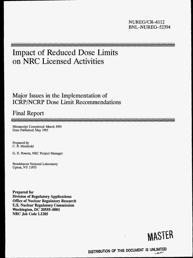 NRC 2009 0279 0038 | PDF | Ionizing Radiation | Dosimetry
