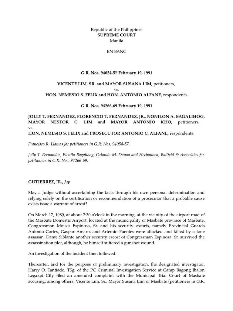 Examination of a Judge's Authority to Issue Arrest Warrants Based ...