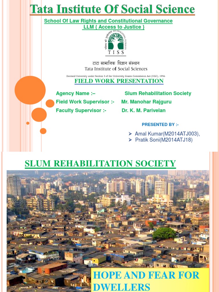 Field Work Presentation | PDF | Slum | Legal Aid