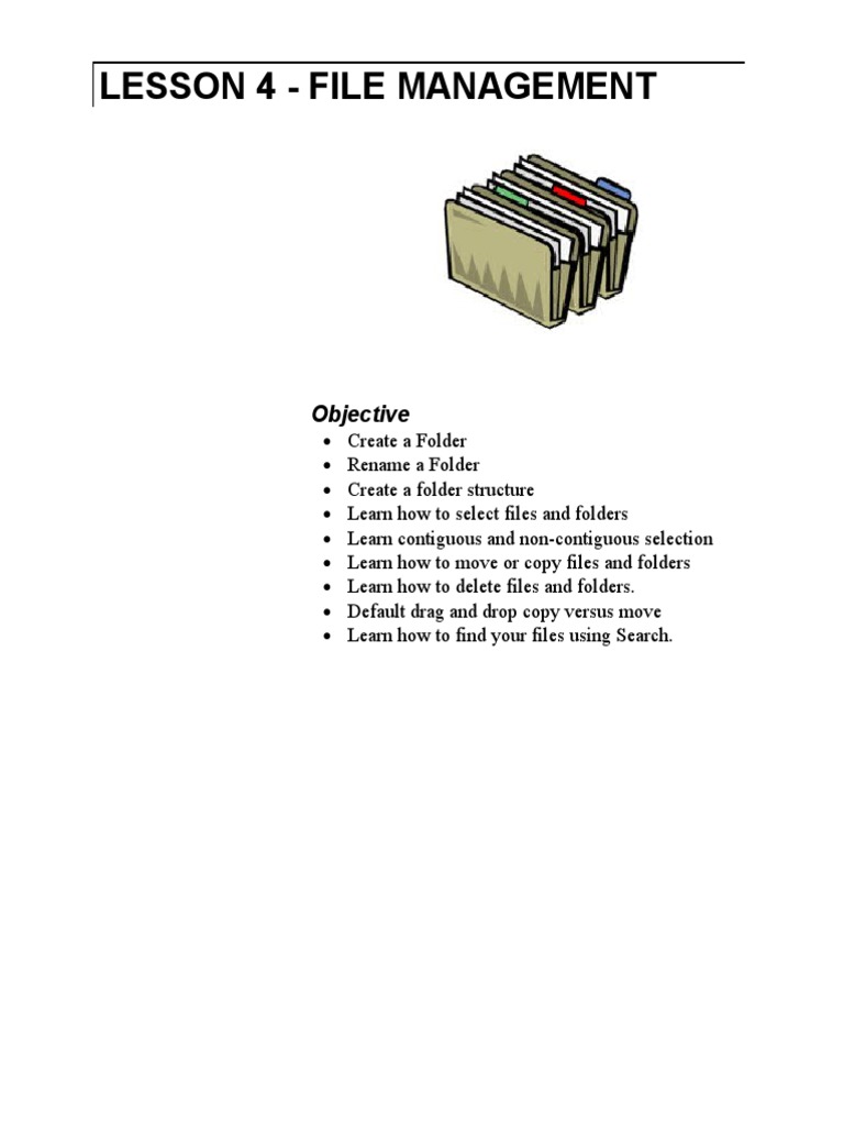 Windows File Management Basics | PDF | Computer File | Digital Technology