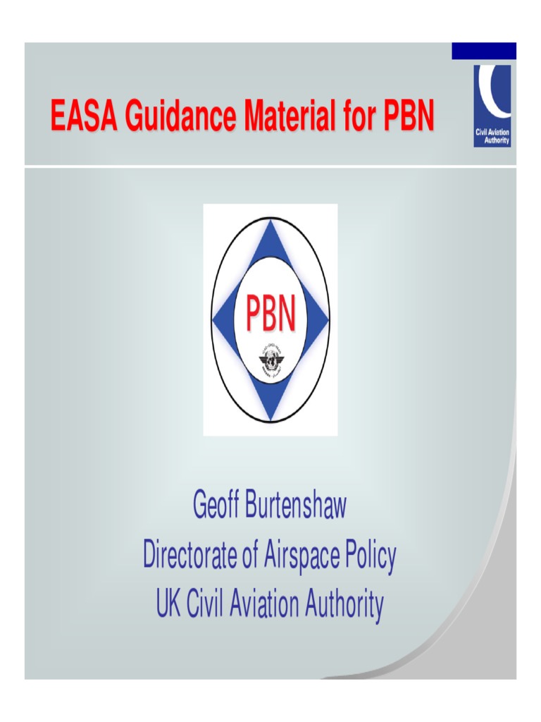 EASA Guidance Material For PBN | PDF | Aviation | Aeronautics