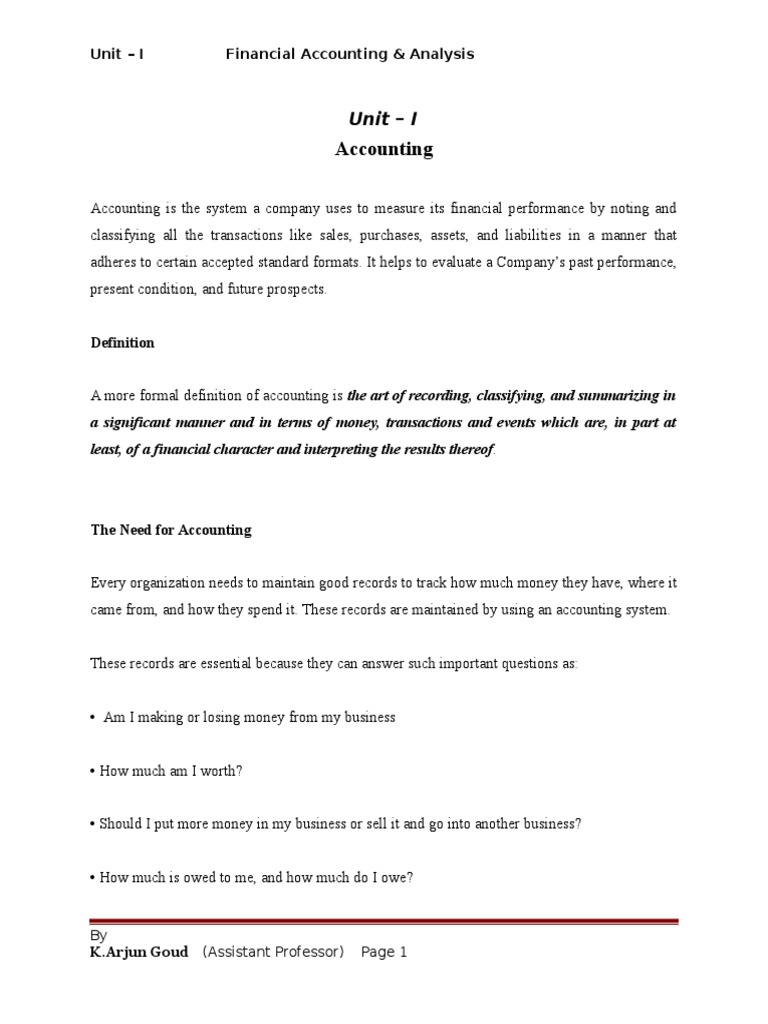 Understanding Financial Accounting Basics | PDF