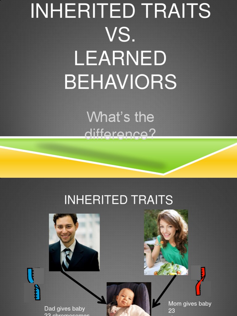 Inherited Traits vs. Learned Behaviors | PDF