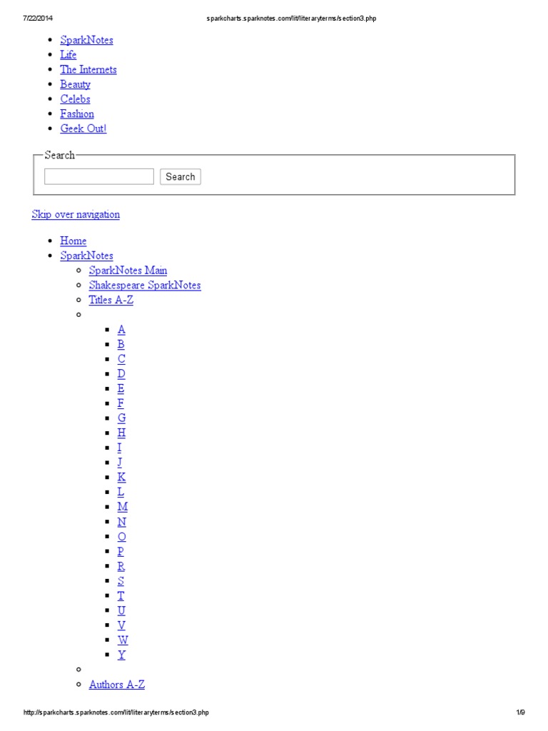 Sparkcharts | PDF | Metre (Poetry) | Sonnets