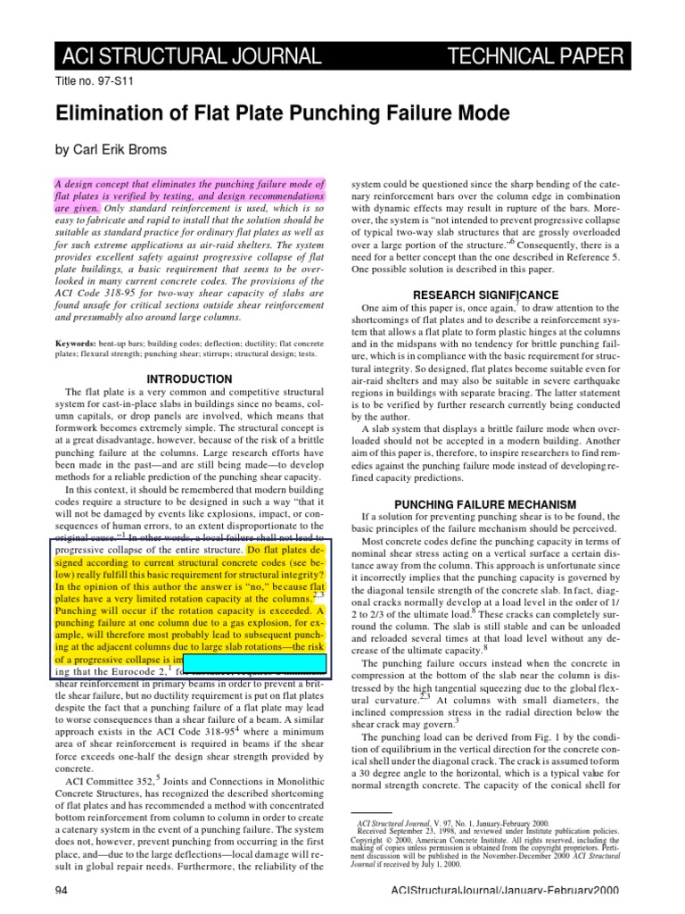 2000 - Novo Esquema de Design - Elimination of Flat Plate Punching ...