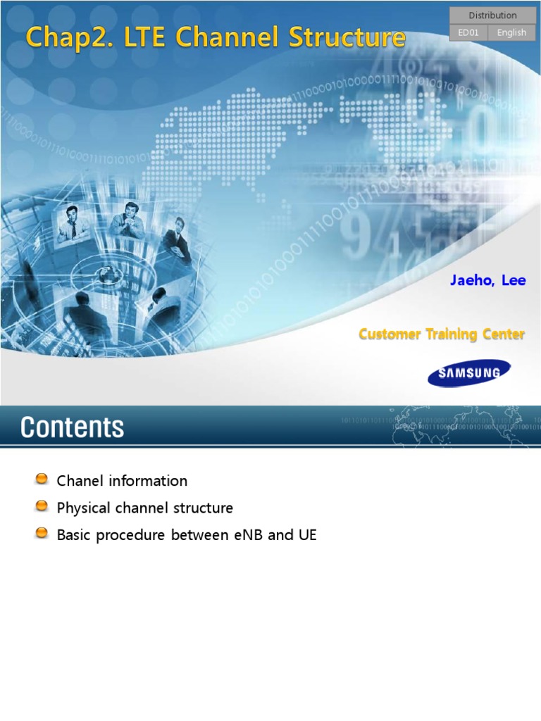 Chap 2. LTE Channel Structure .Eng | PDF | Data Transmission | Network ...