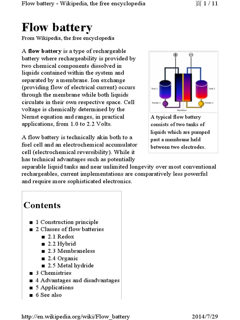 Flow Battery | Battery (Electricity) | Electrochemistry