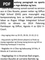 Balitang Isports | PDF