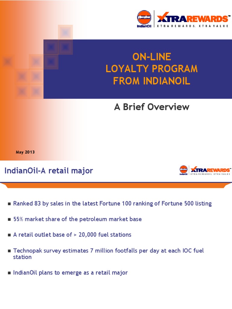 IndianOil XTRAREWARDS Loyalty Program | PDF | Loyalty Program | Service ...