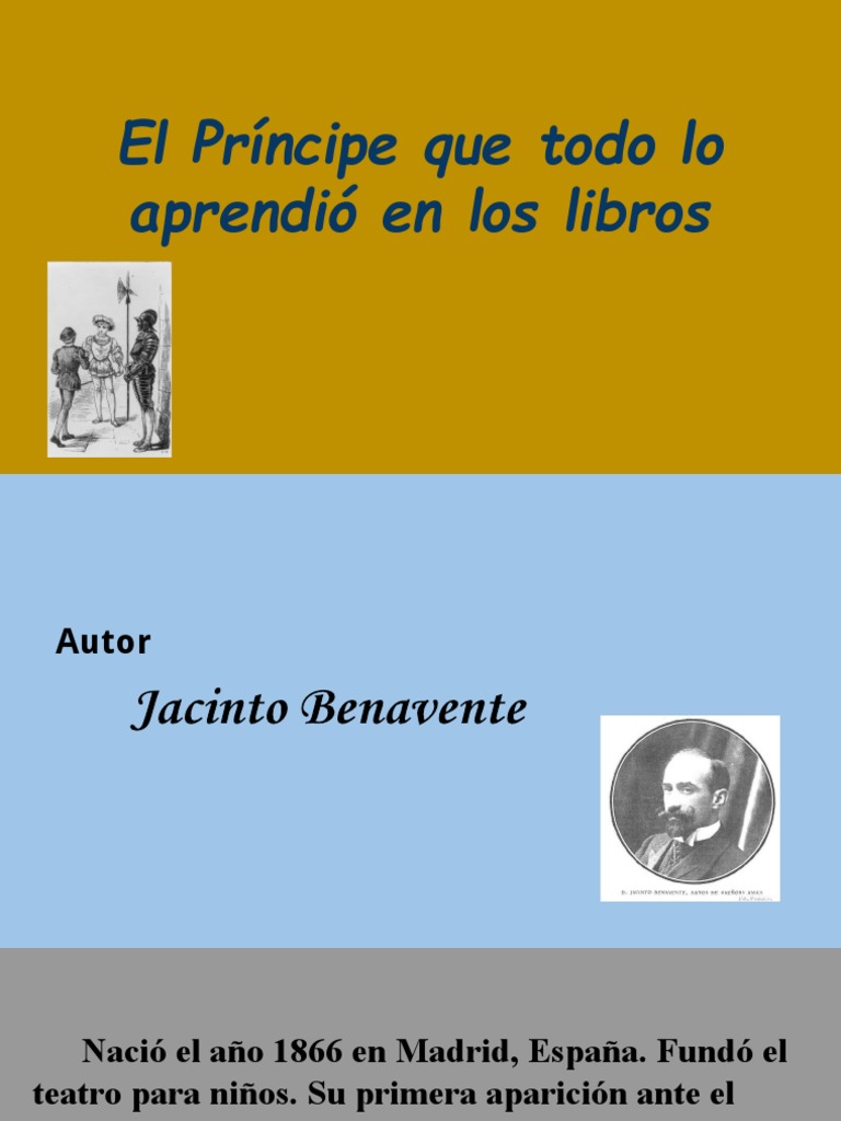 El Príncipe Que Todo Lo Aprendió en Los Libros | PDF | Libros para ...