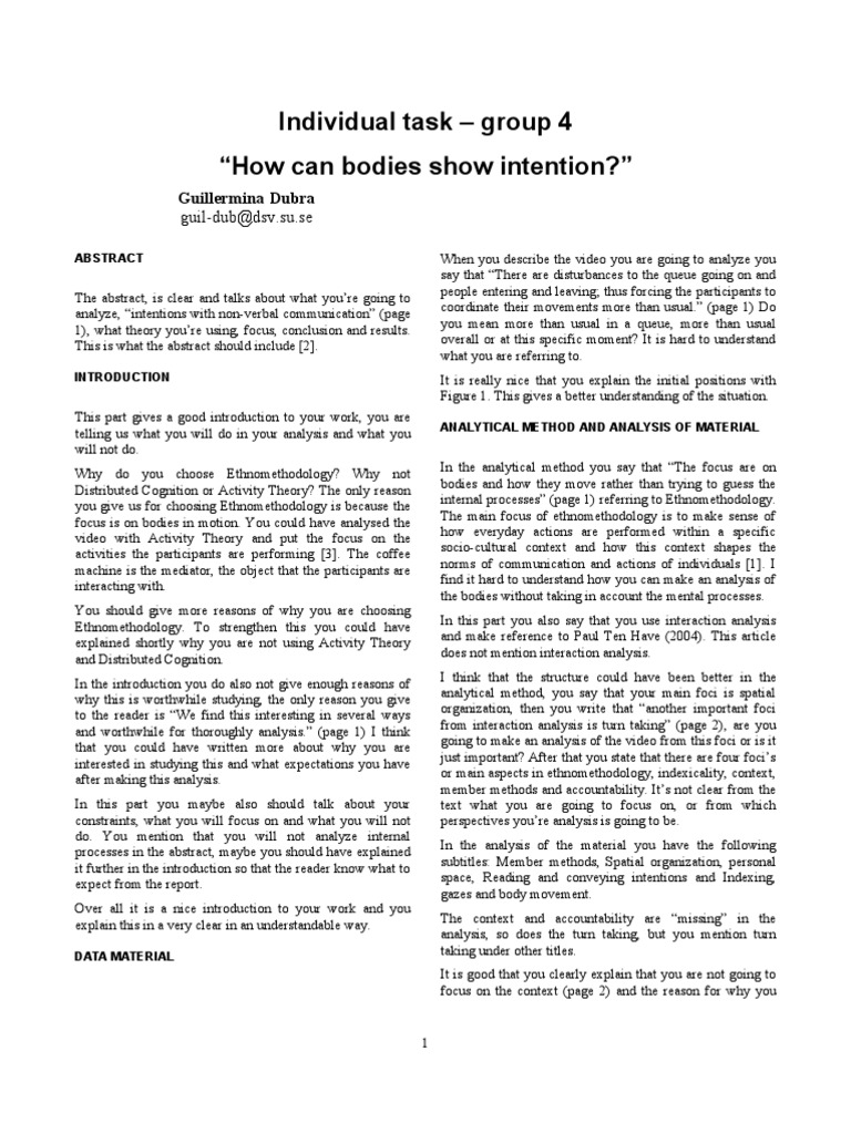 Individual Review | Download Free PDF | Attention | Intention
