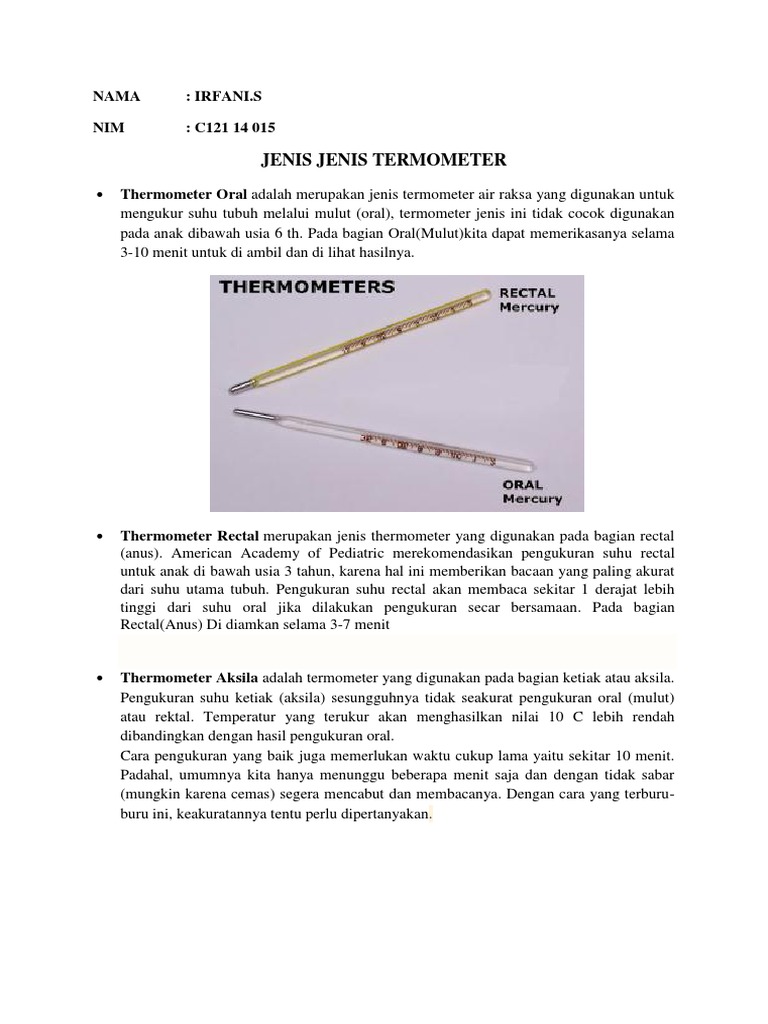 Jenis Termometer | PDF