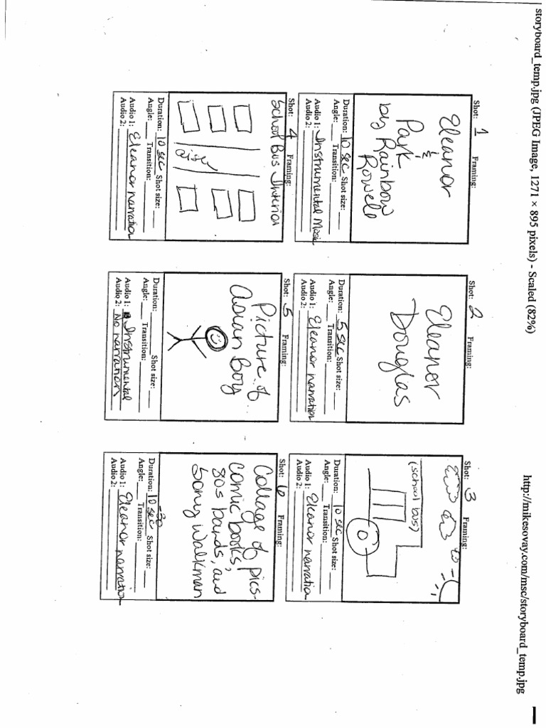 Eleanor and Park Storyboard and Script | PDF | Language Arts & Discipline