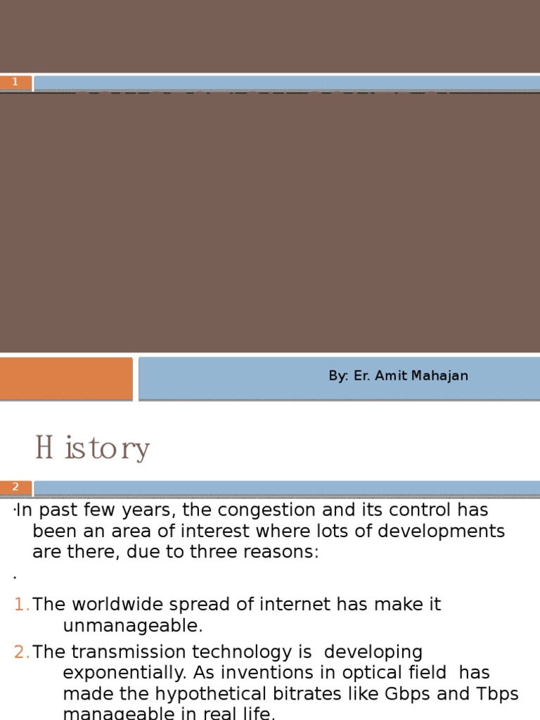 Congestion Control Techniques | PDF | Network Congestion | Networking ...