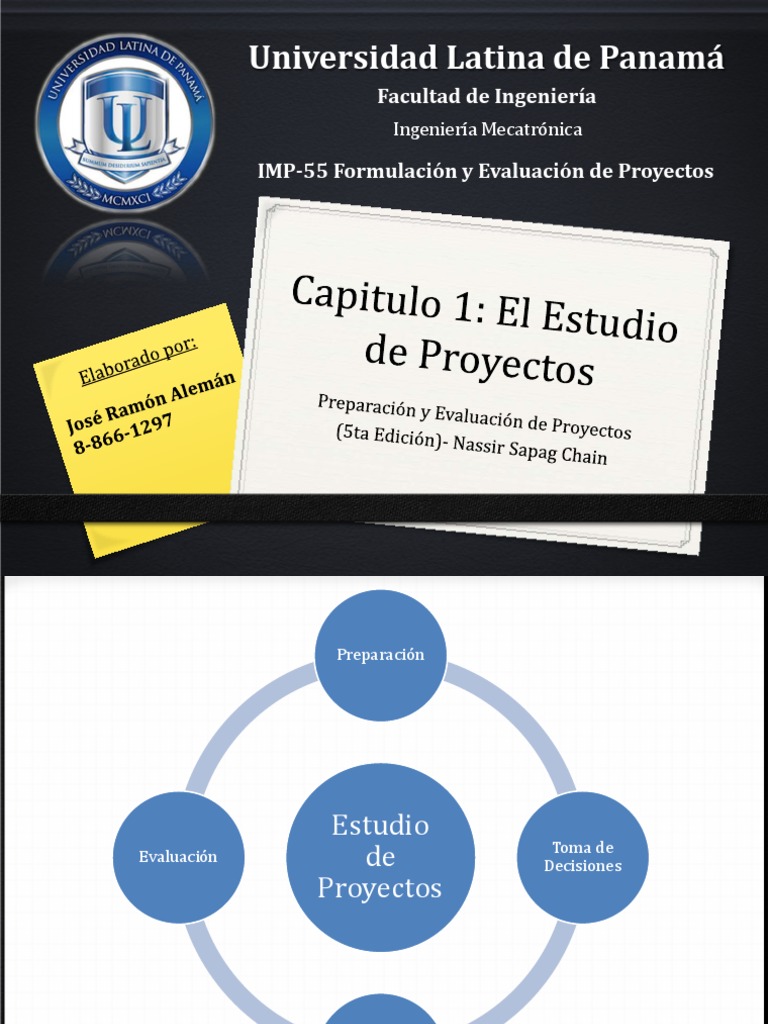 Capitulo 1 - El Estudio de Proyectos | PDF | Toma de decisiones | Economias
