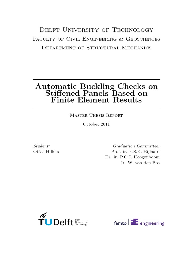 Buckling Check | PDF | Buckling | Stress (Mechanics)