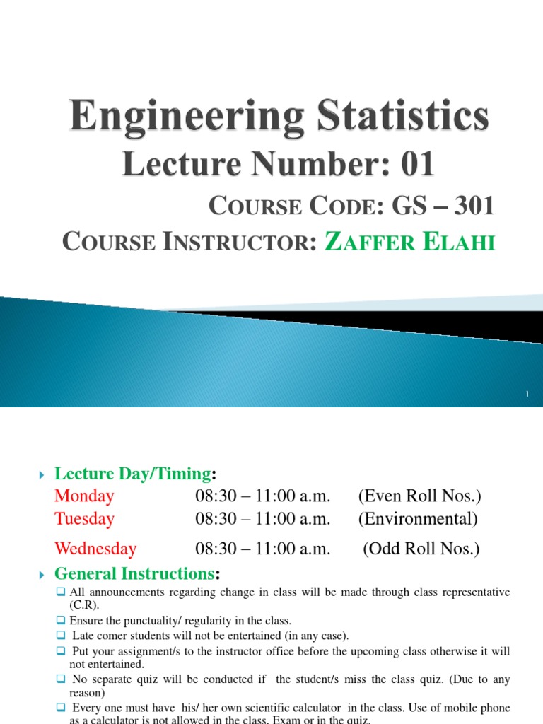 Engineering Statistics | Statistical Inference | Statistics