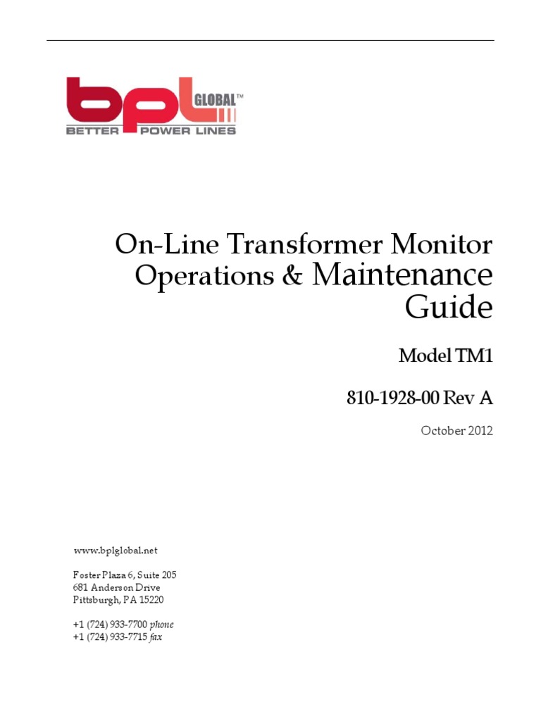 810-1928-00 Rev A TM1 Operations & Maintenance Guide | PDF | Usb Flash ...