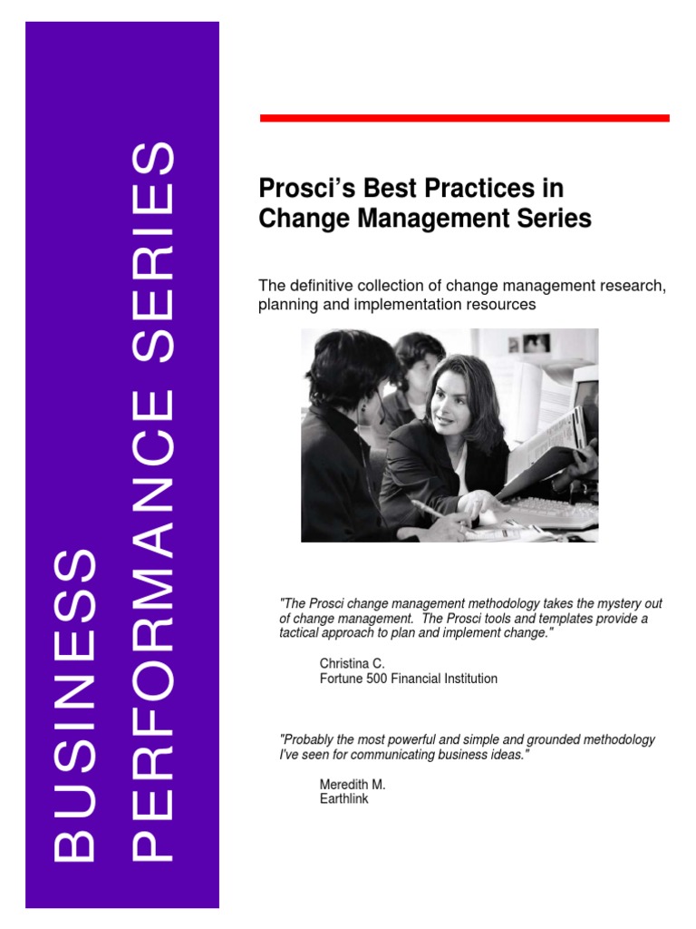 Prosci Change Management Catalog 2005 v2 | PDF | Change Management ...
