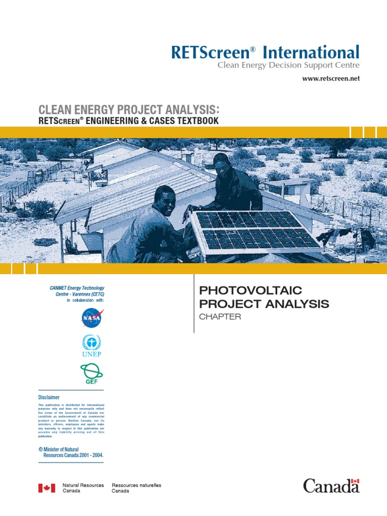 Retscreen International: Clean Energy Project Analysis | PDF ...