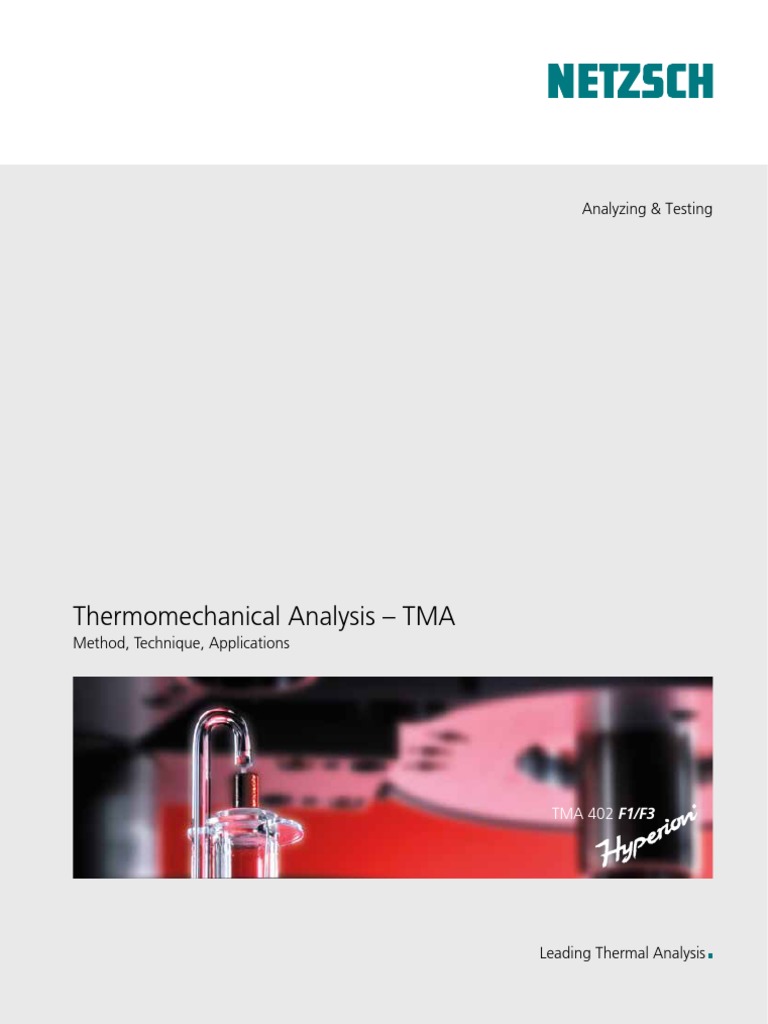 Thermomechanical Analysis (TMA) (NETZSCH) | PDF | Sintering ...