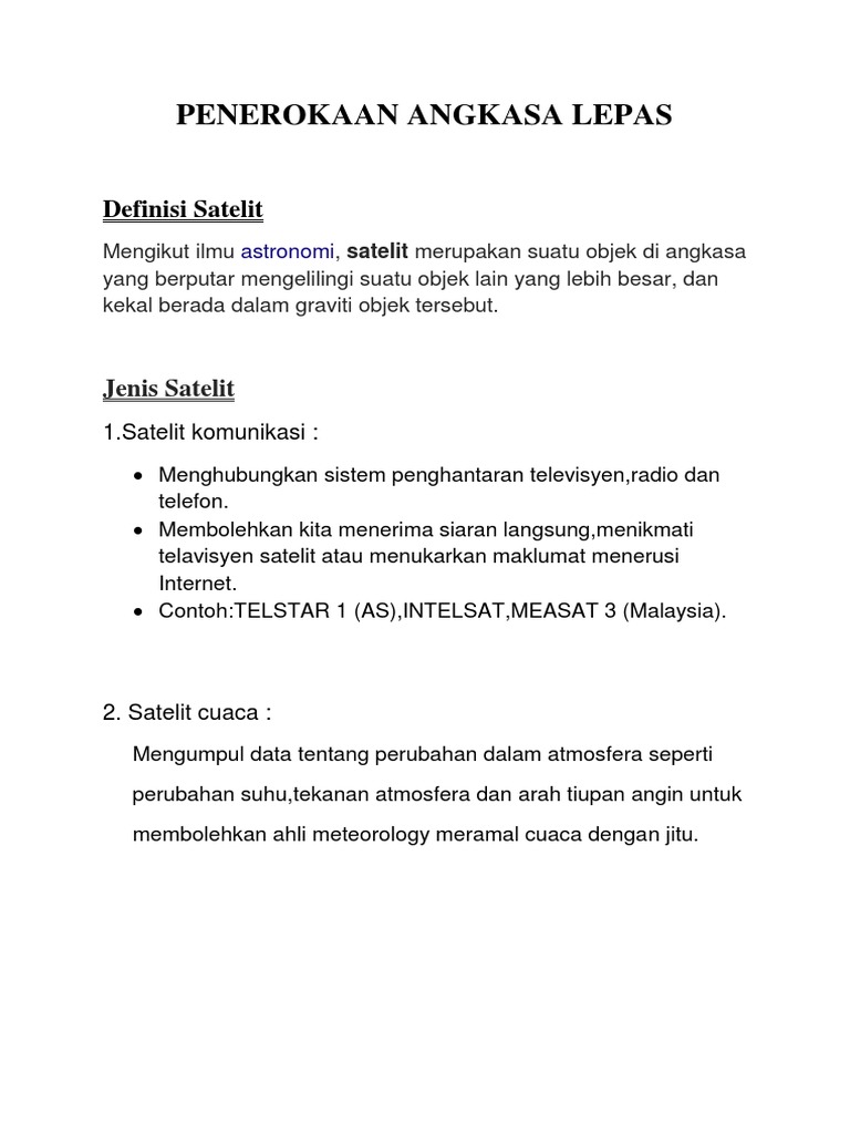 Penerokaan Angkasa Lepas | PDF