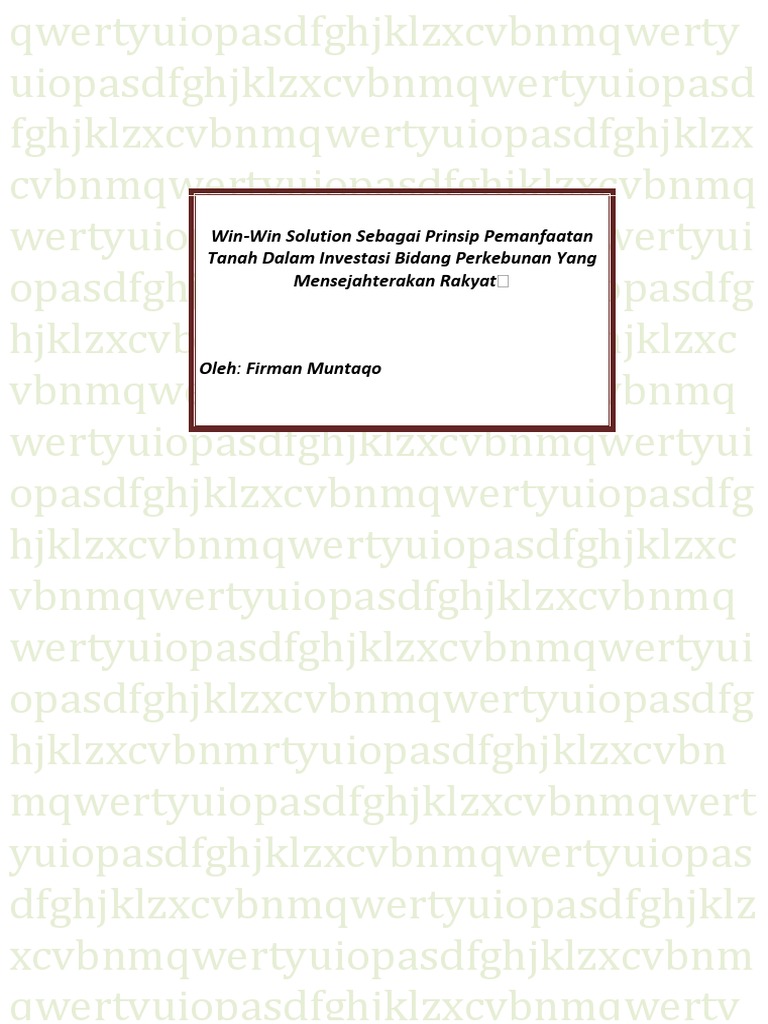 Win-Win Solution MKN | PDF | Ilmu Sosial | Hukum