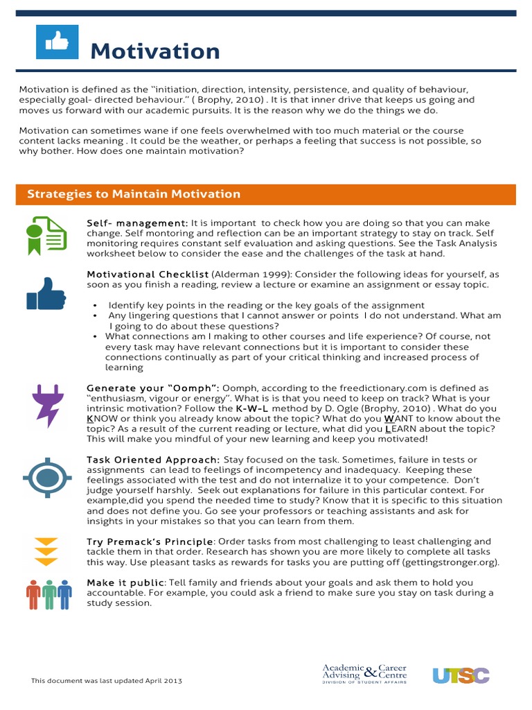 Maintaining Motivation Through Resilience | PDF | Self | Motivation