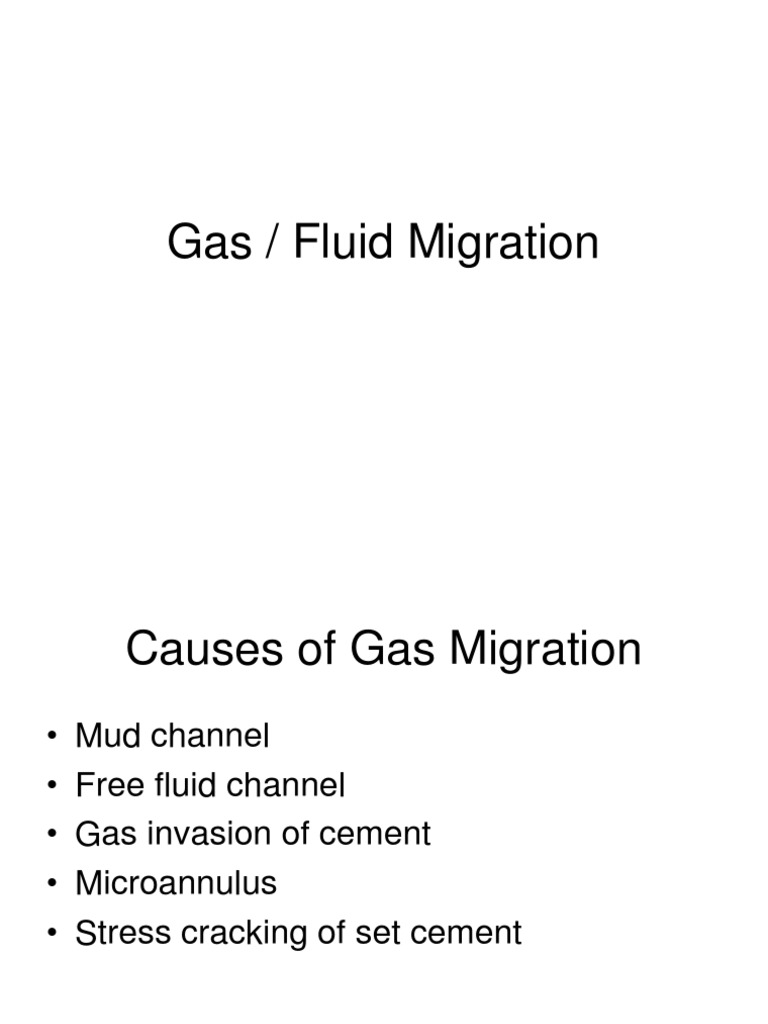 Gas Migration | PDF | Pressure | Strength Of Materials