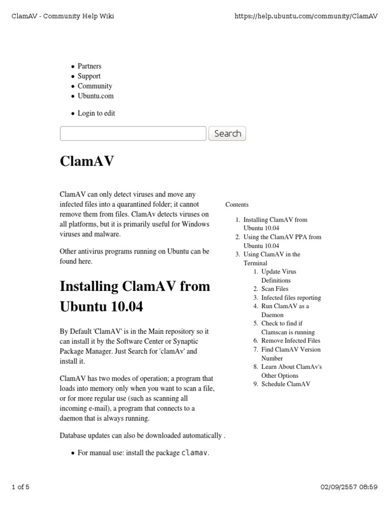 Clamav: Search | Download Free PDF | Computer Virus | Computer Engineering