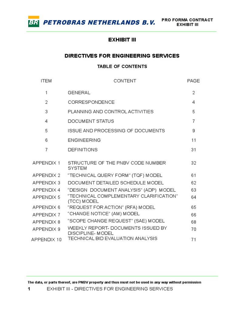 PNBV Engineering Services Directives | PDF | Engineering Design Process ...