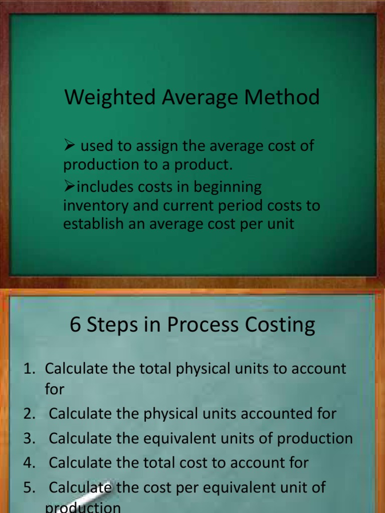 Weighted Average Method | PDF | Inventory | Cost Of Goods Sold