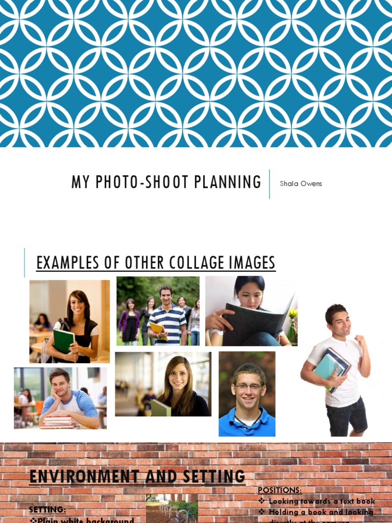 Photo Shoot Planning Template | PDF | Home & Garden | Art